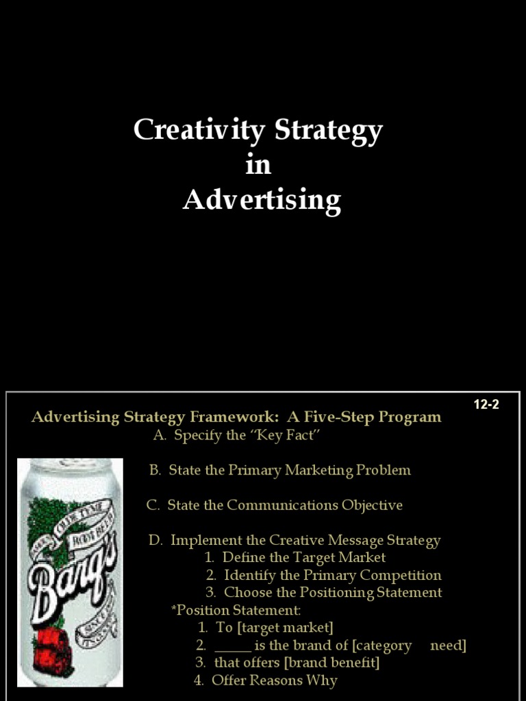Creativity Strategy in Advertising | PDF | Creativity | Advertising