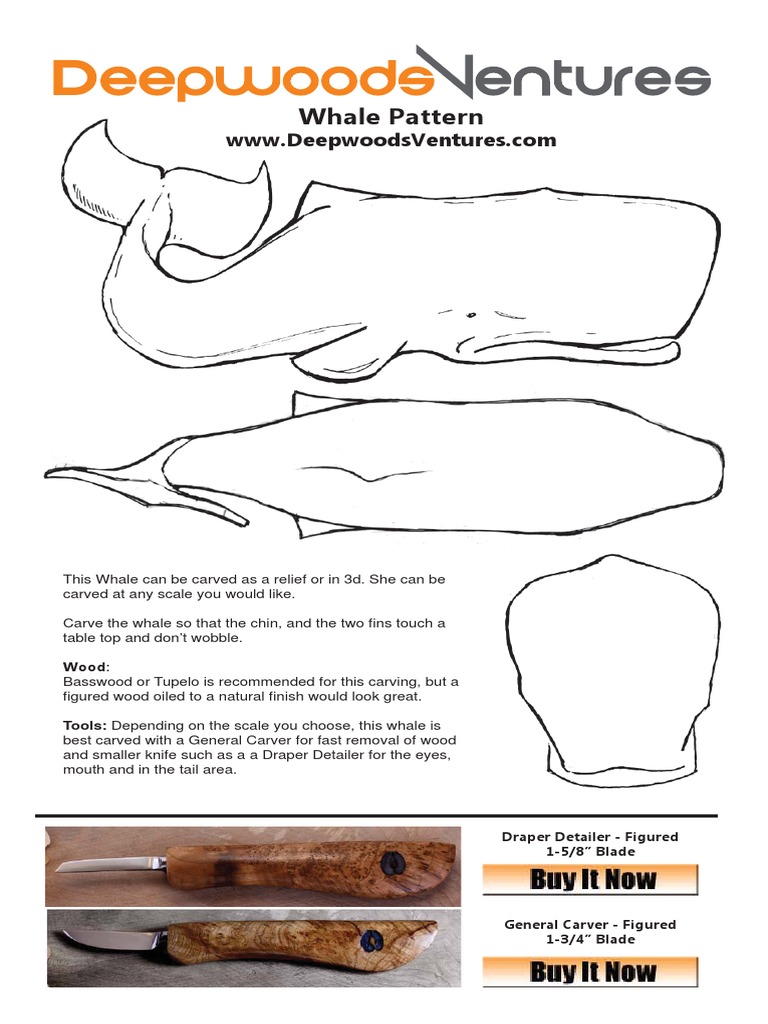 Whale Carving Pattern | PDF