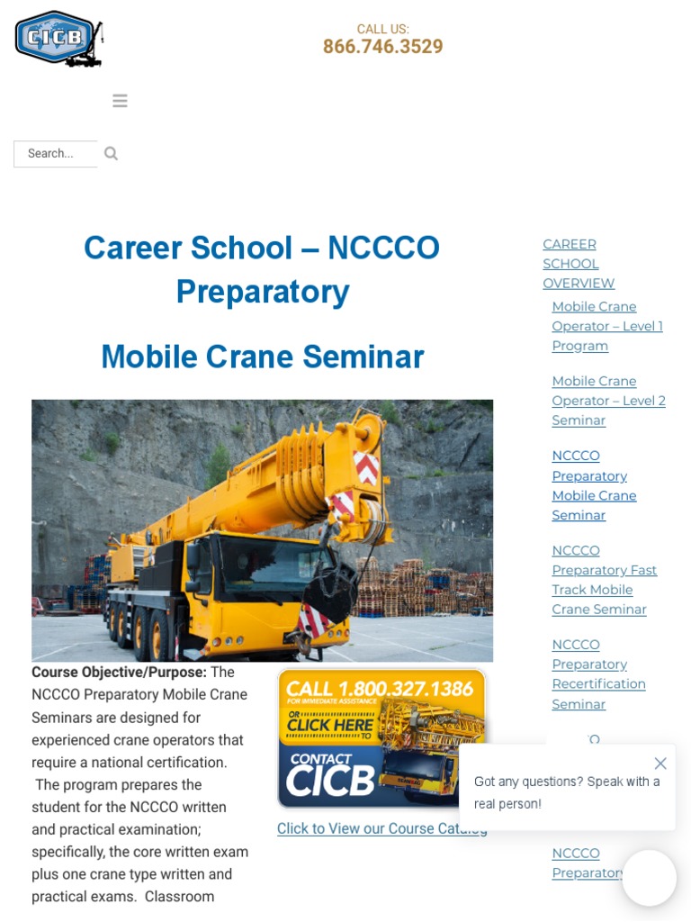 CICB - NCCCO Preparatory Mobile Crane Seminar | PDF | Crane (Machine ...