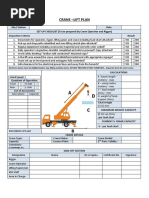 Standard Lift Plan Template | PDF | Crane (Machine) | Elevator