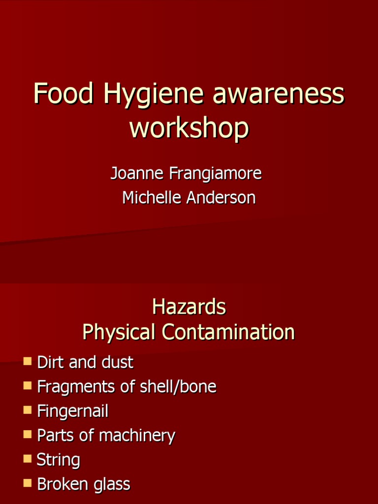 Food Safety Presentation | PDF | Foods | Foodborne Illness