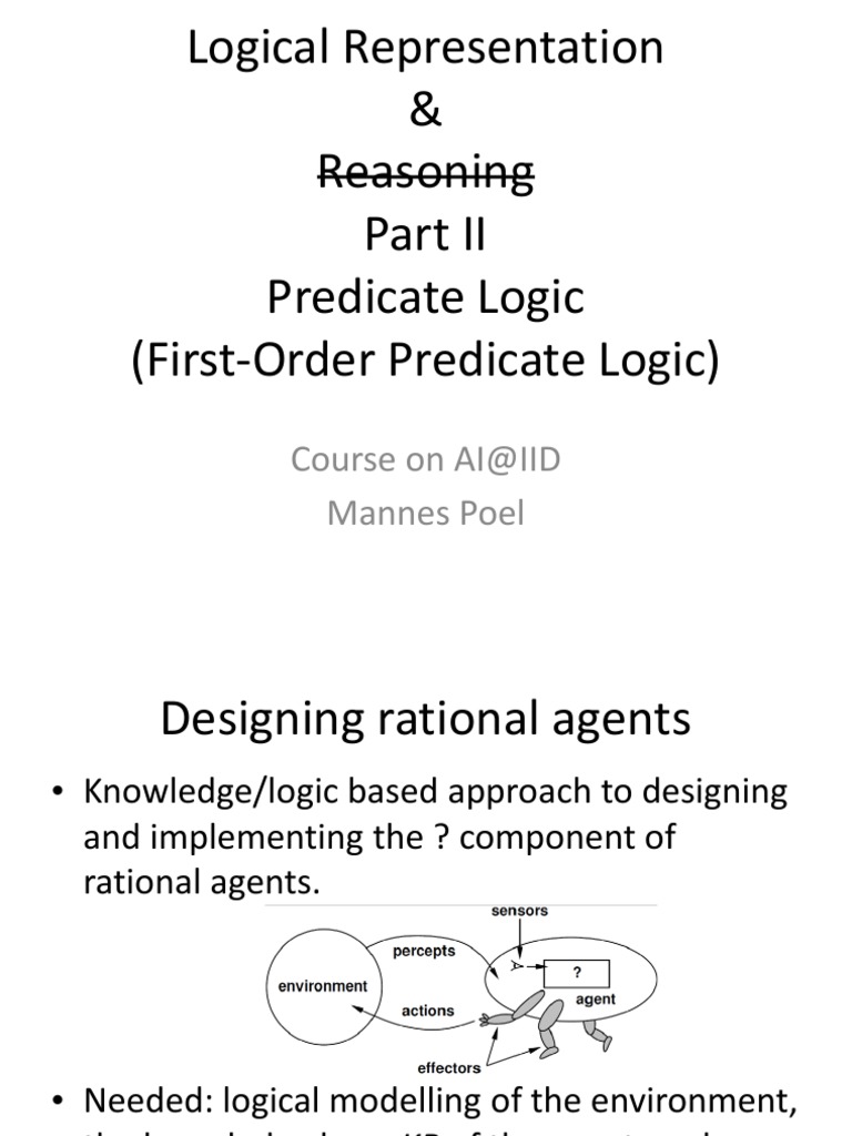 Predicate Logic Create Pdf Semantics Logic