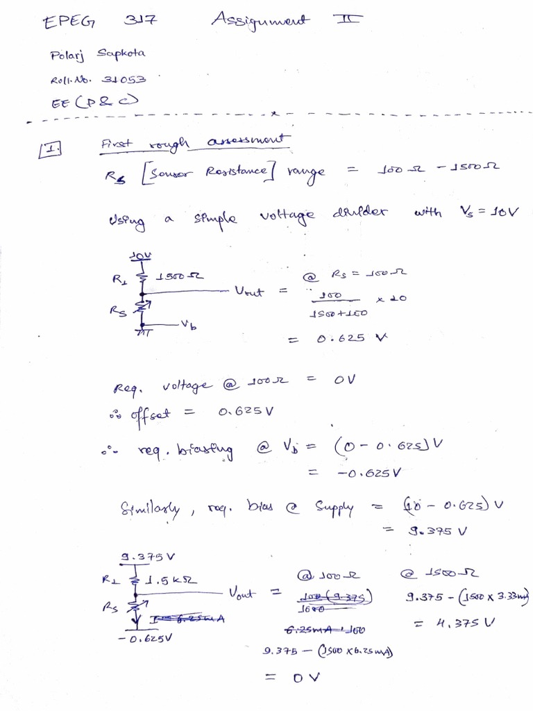 Signal Conditioning Problems | PDF | Electrical Resistance And ...