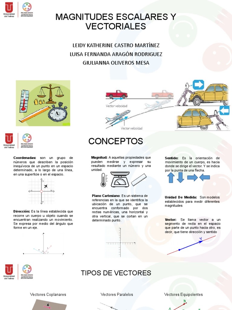 Magnitudes Escalares y Vectoriales | PDF | Vector Euclidiano | Física