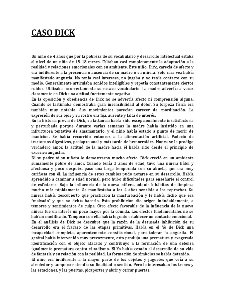 Caso Dick | PDF | Esquizofrenia | Enfermedades y trastornos