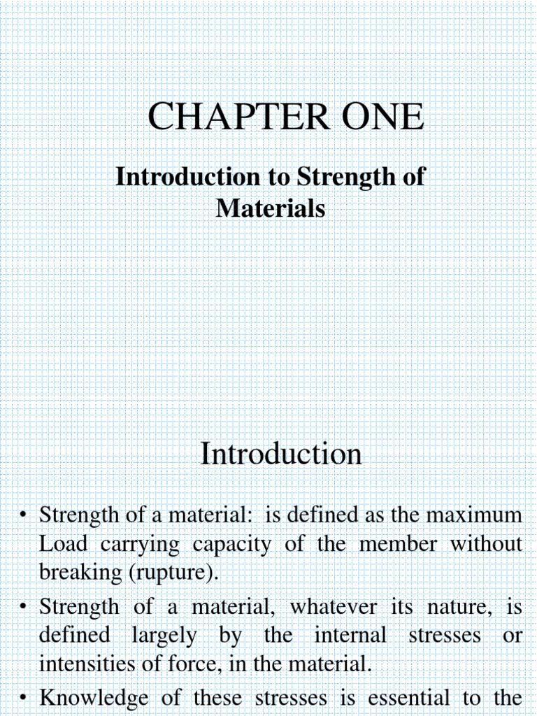 Understanding the Fundamental Concepts of Strength of Materials: An ...