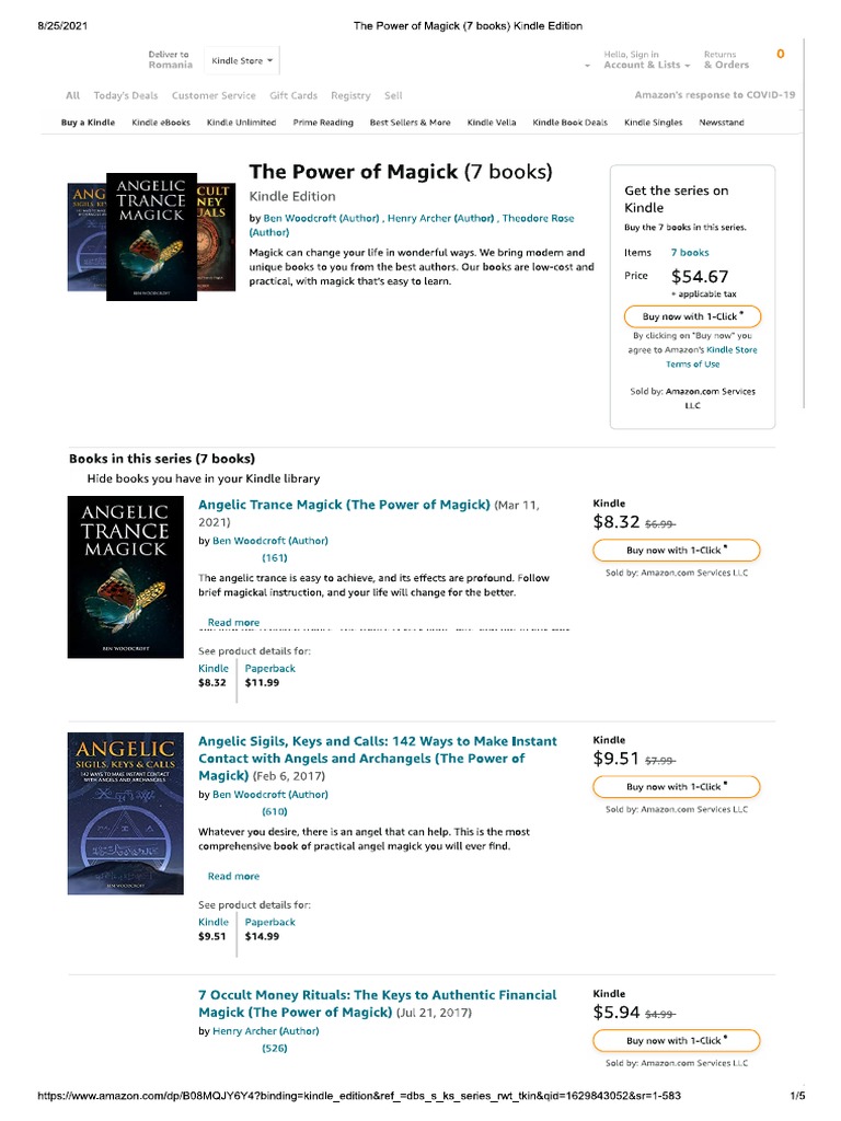 The Power of Magick (7 Books) Kindle Edition | PDF
