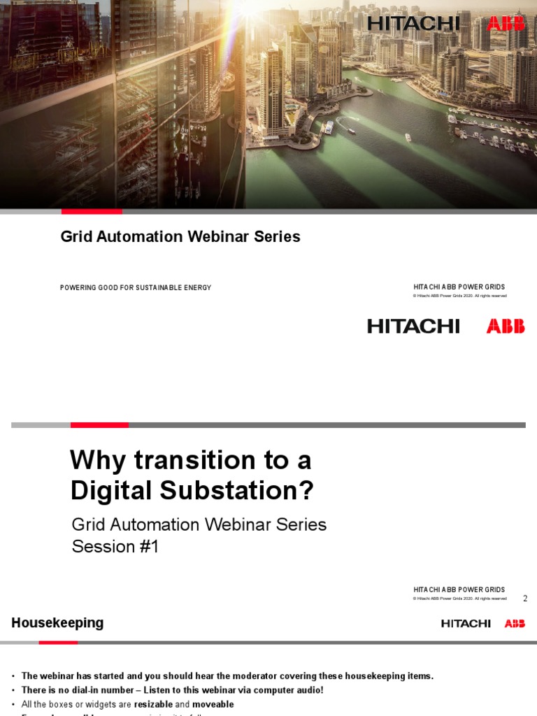 Grid Automation Webinar Series: Hitachi Abb Power Grids Powering Good ...