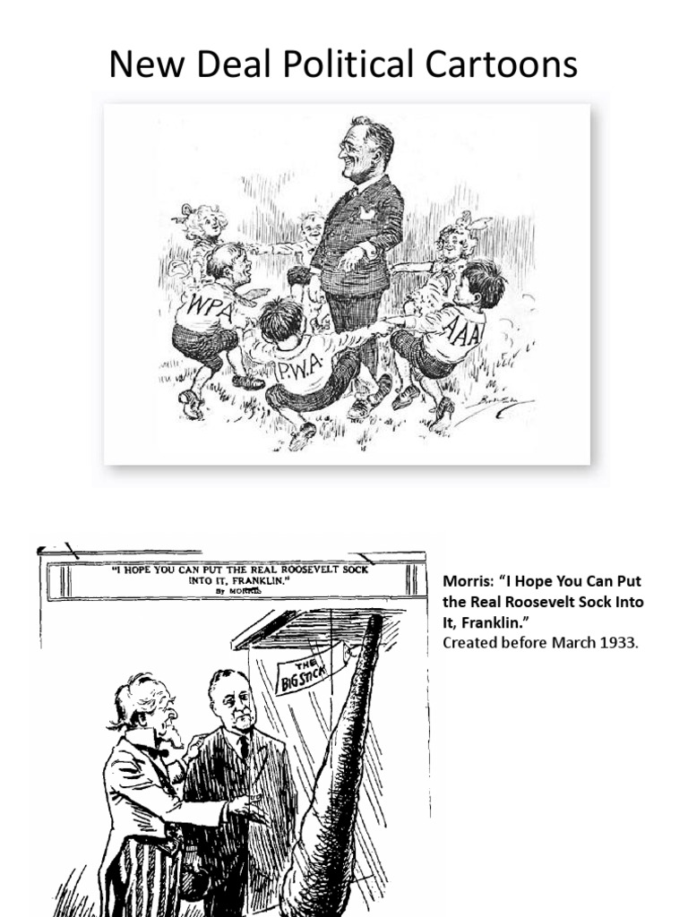 Opposition to FDR's New Deal Cartoons | PDF | New Deal | Franklin D ...