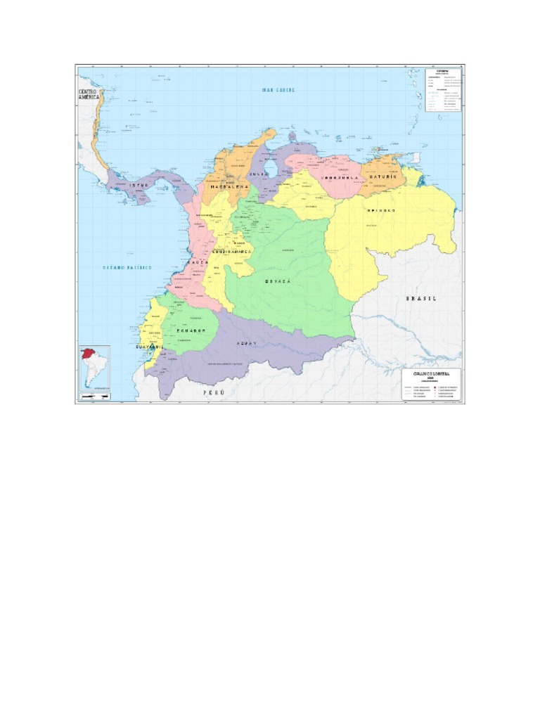 Mapa - La Gran Colombia | PDF