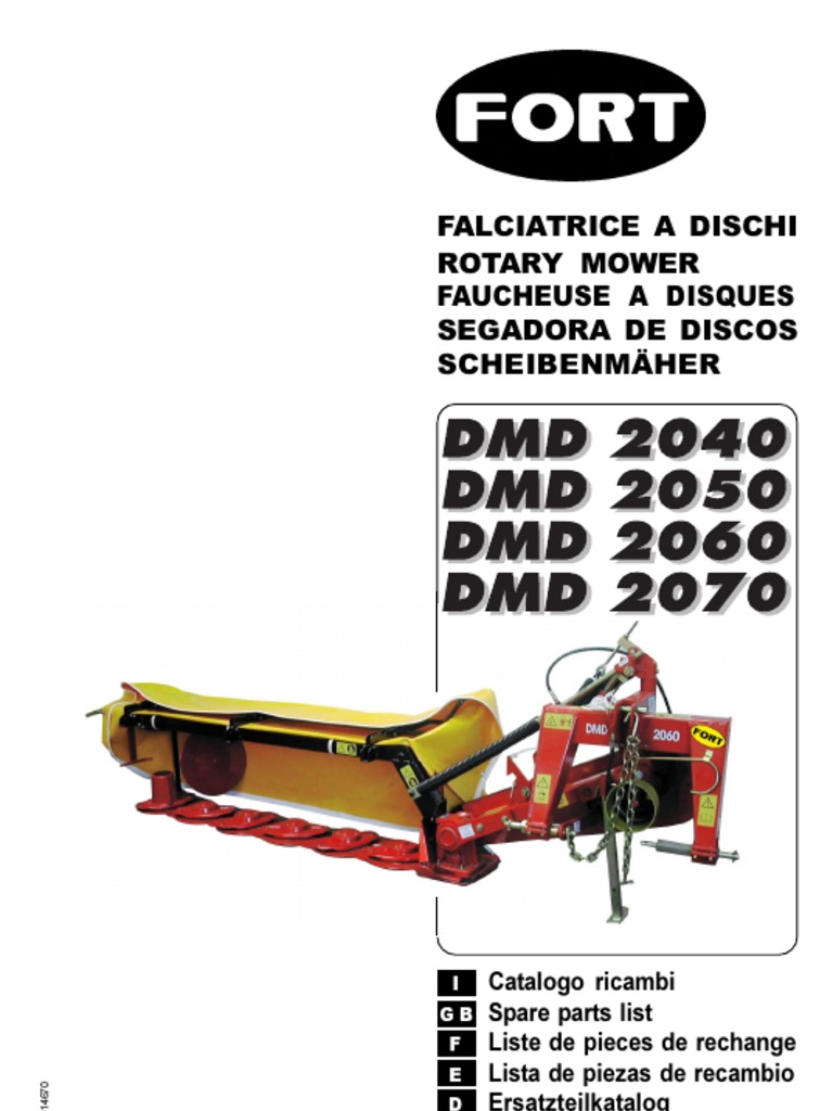 Liste de pièces Fort DMD 2060 | PDF | Machinisme agricole | Machine