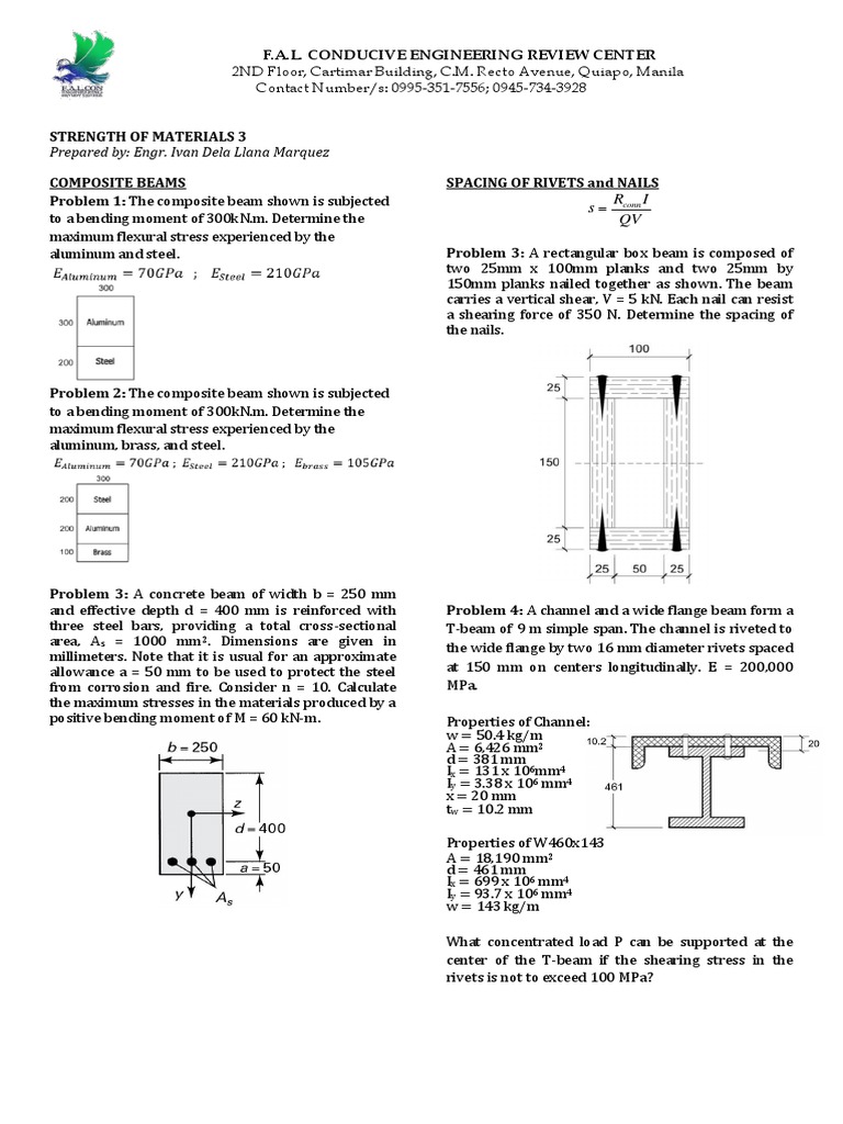 Analysis of Composite Beams and Structural Components Under Bending and ...
