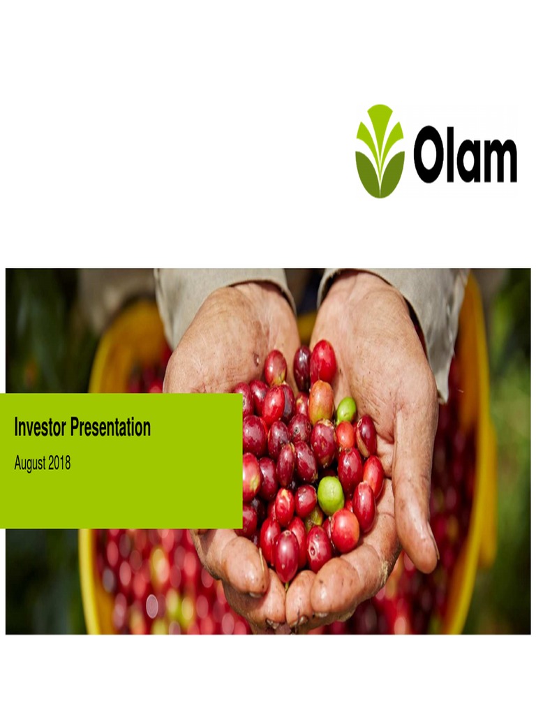 Olam International Investor Overview 2018 | PDF | Free Cash Flow | Business