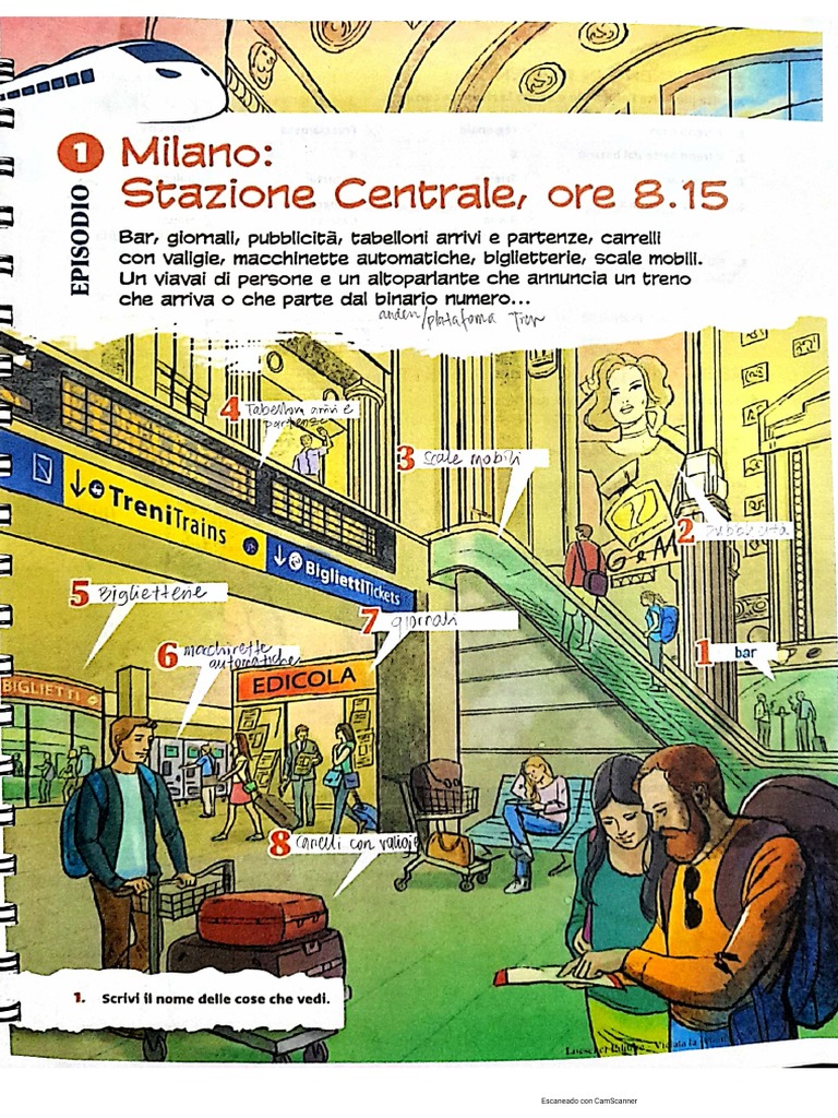 Libro "Un Giorno in Italia " Respuestas A1 - Episodio 1 | PDF