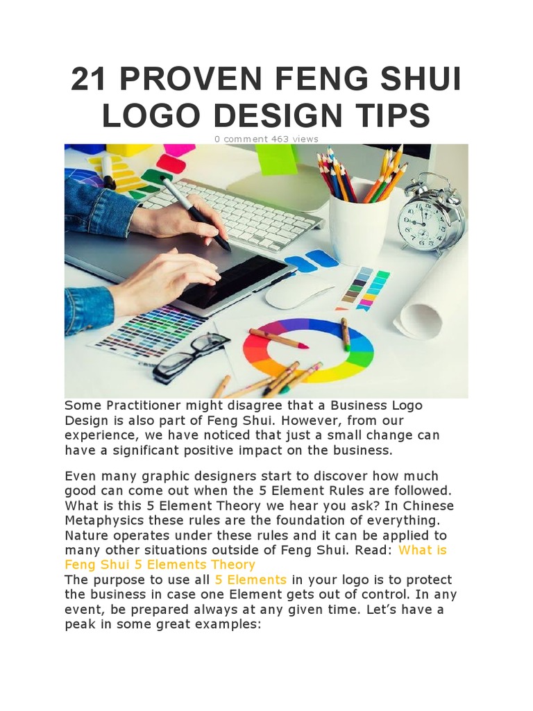 21 Proven Feng Shui Logo Design Tips | PDF | Logos | Fires