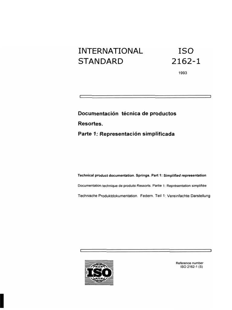 Iso 2162-1 | PDF