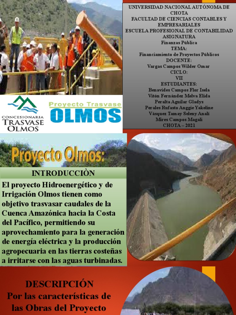 Diapositivas Proyecto Olmos | PDF | Riego | Represa