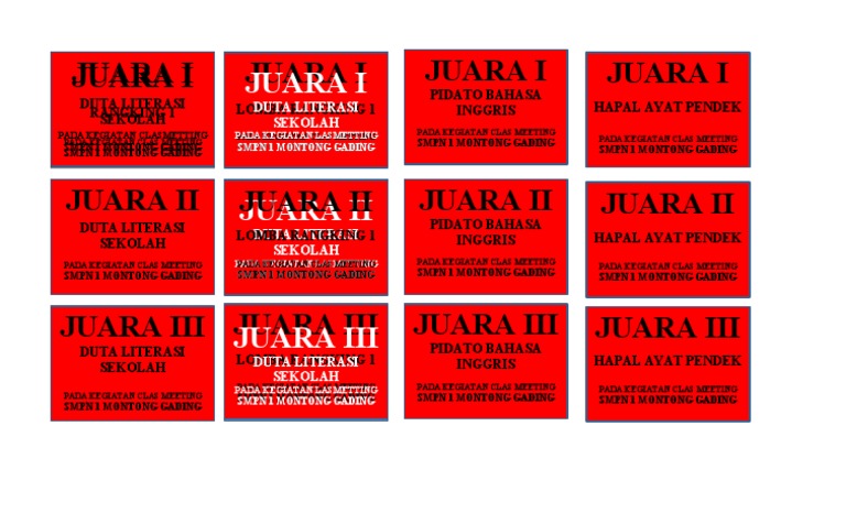 Stiker Juara | PDF