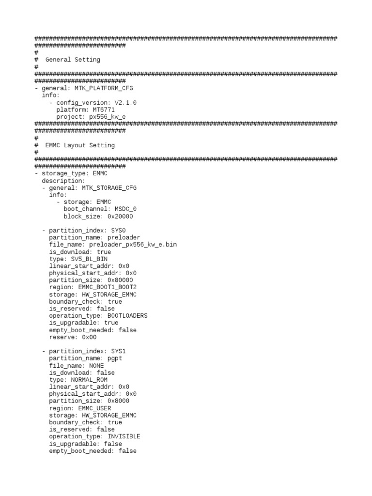 MT6771 Android Scatter | PDF | Computer Data | Data Management
