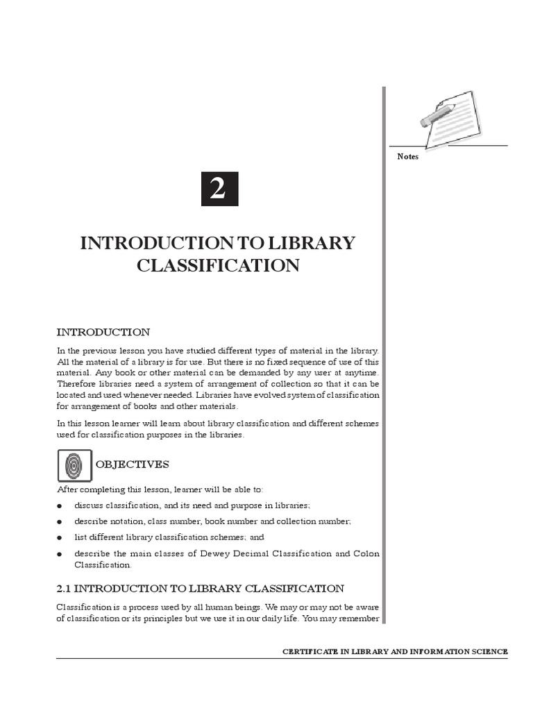 Introduction To Library Classification:: 19 | PDF | Libraries | Science