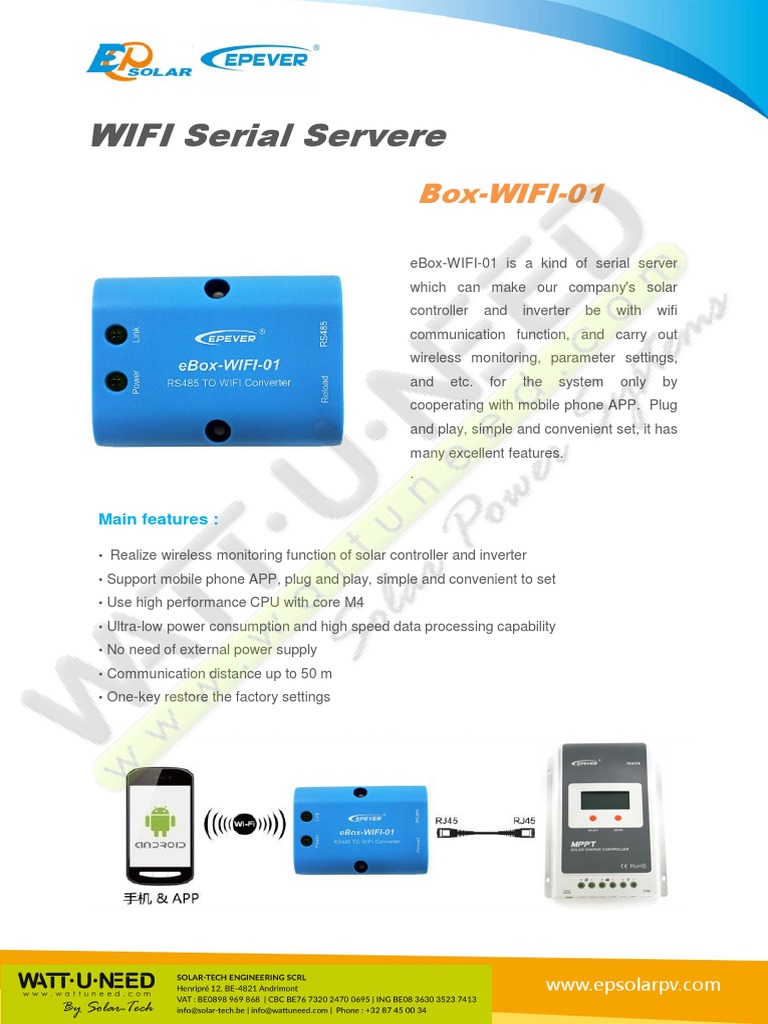 Datasheet E-Box Wifi en | Download Free PDF | Wi Fi | Wireless
