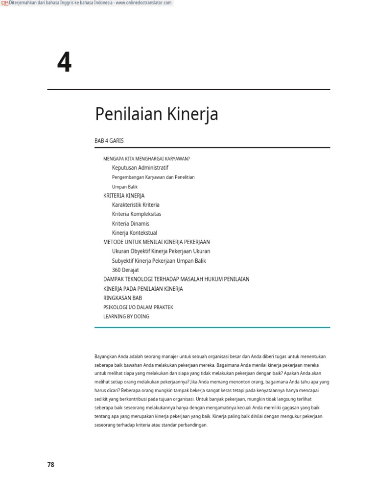 Chapter 4 Performance Appraisal - En.id | PDF