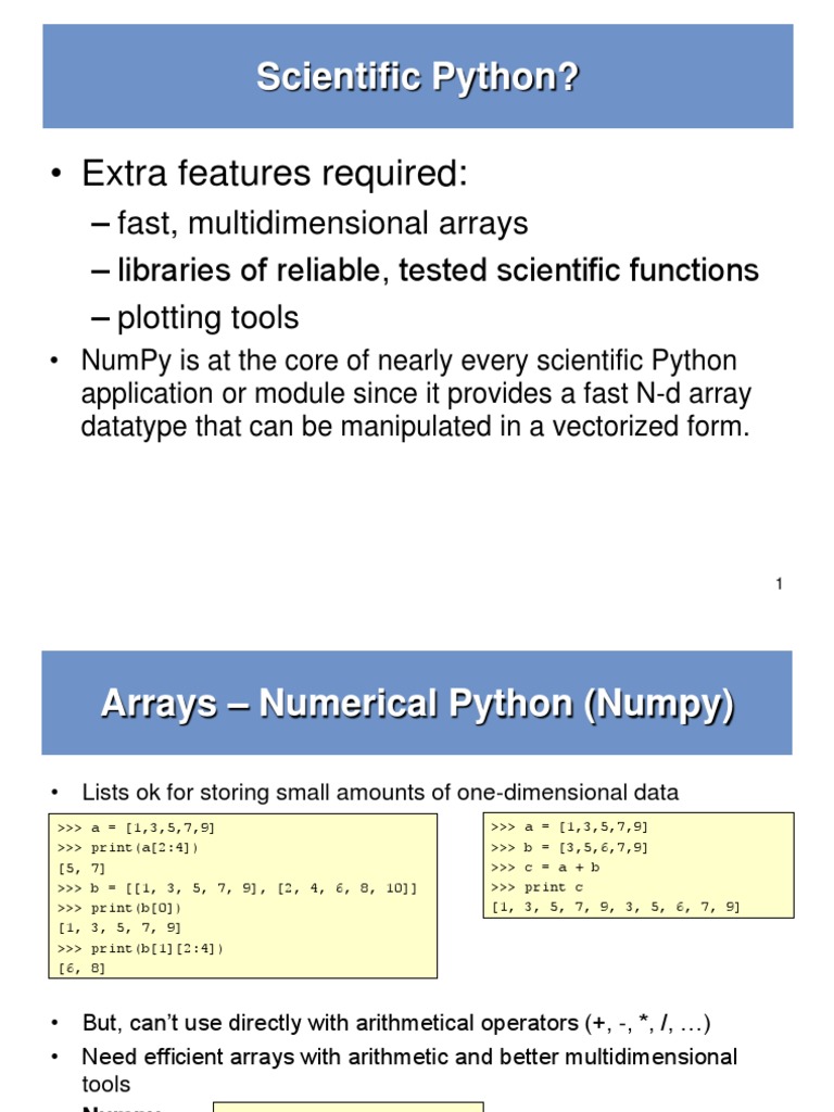 Python Lectures | PDF | Matrix (Mathematics) | Computer Programming