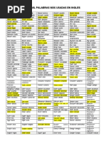 Lista de Cognados Perfectos en Inglés y Español | PDF
