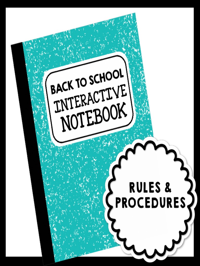 Interactive Notebook Back To School Rules Procedures | PDF | Notebook ...