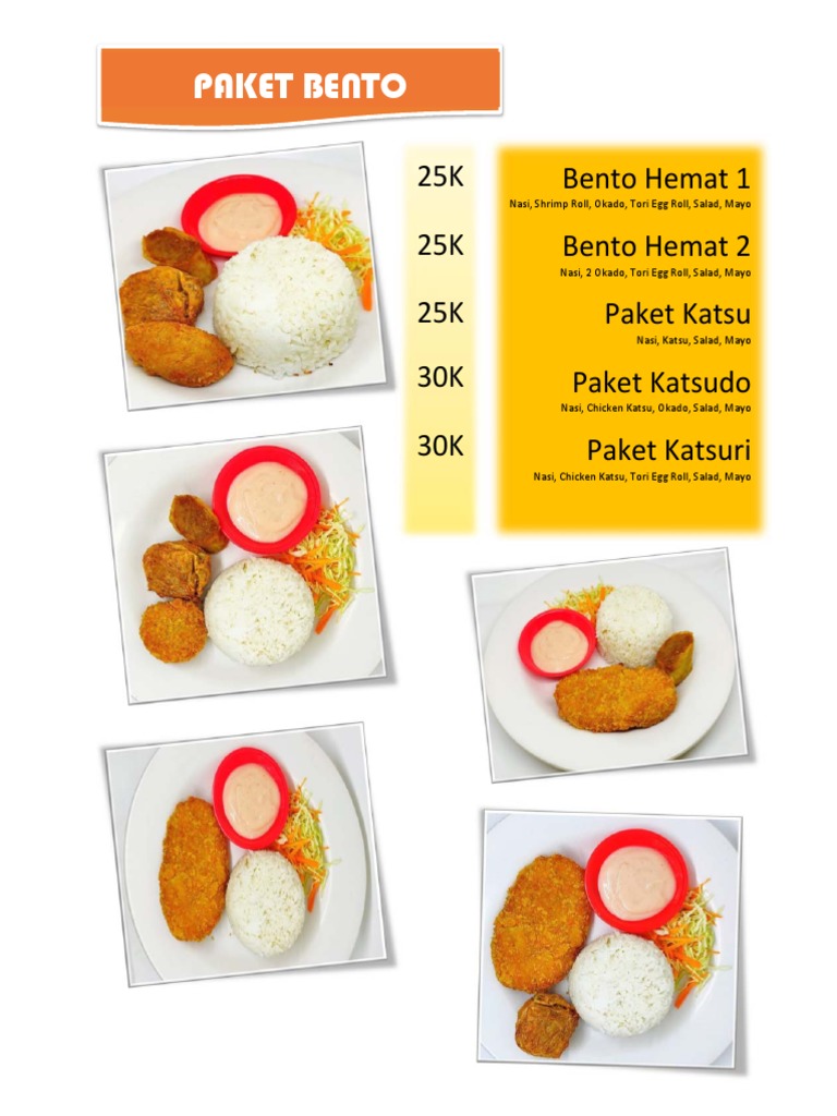 Menu Bento | PDF