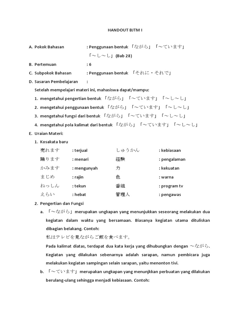 Hand Out Bab 28 | PDF | Karier & Perkembangan