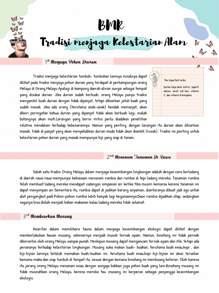 Laporan BMR Menjaga Alam | PDF