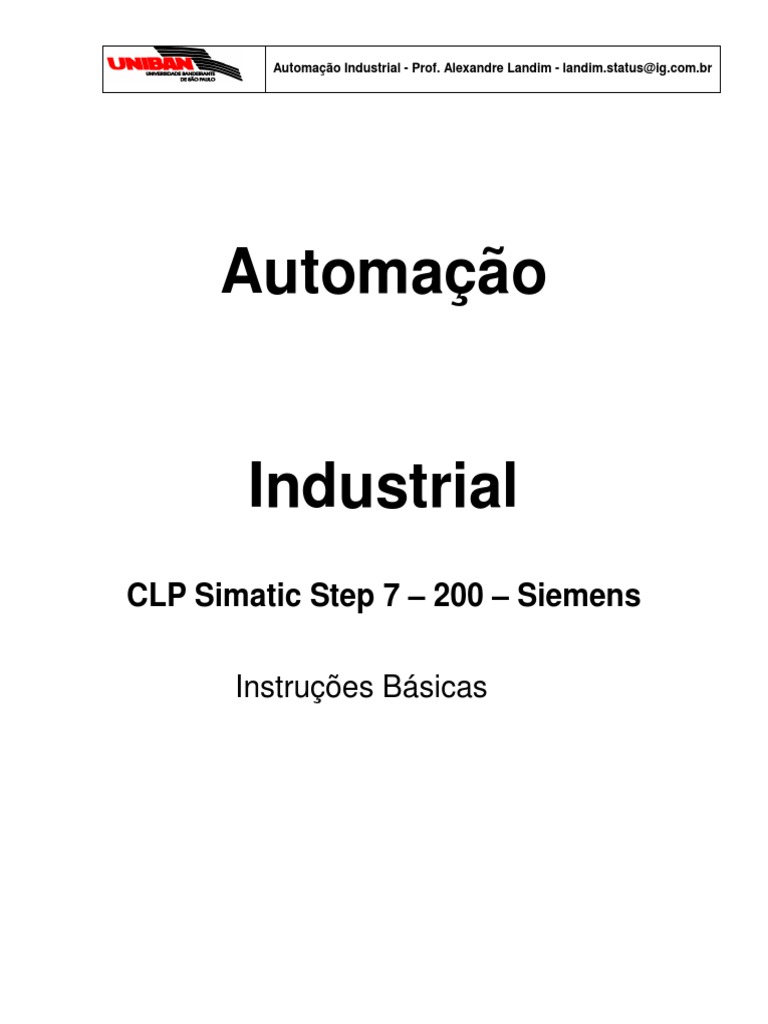 Instruções Básicas de Programação em Ladder Logic para Automação ...