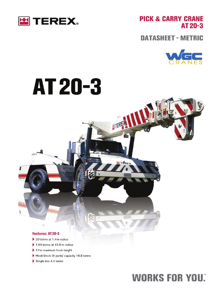 WGC 20t Franna | PDF | Crane (Machine) | Motor Vehicle