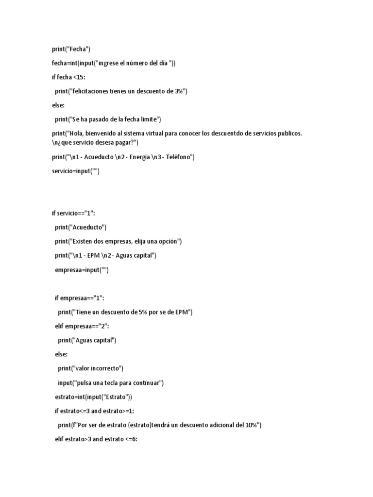 Programa de Python 3 | Descargar gratis PDF | Python (lenguaje de ...