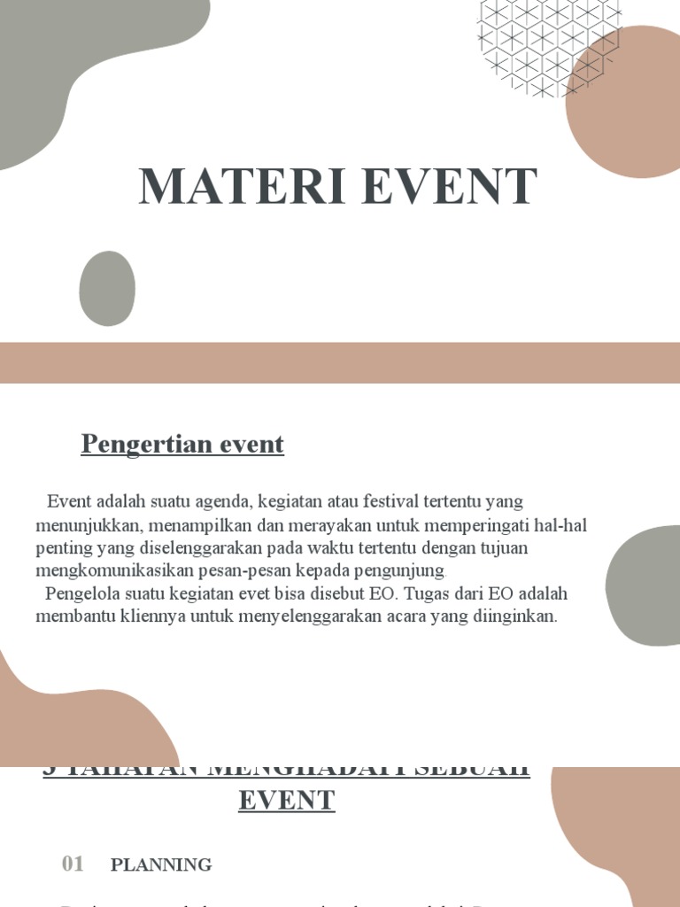 Materi Event | PDF
