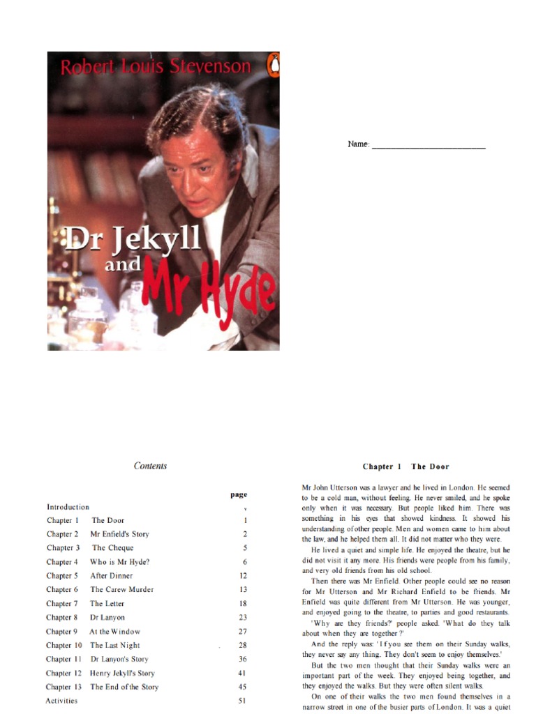 Libro Reading - DR Jekyll and MR Hyde PDF | PDF