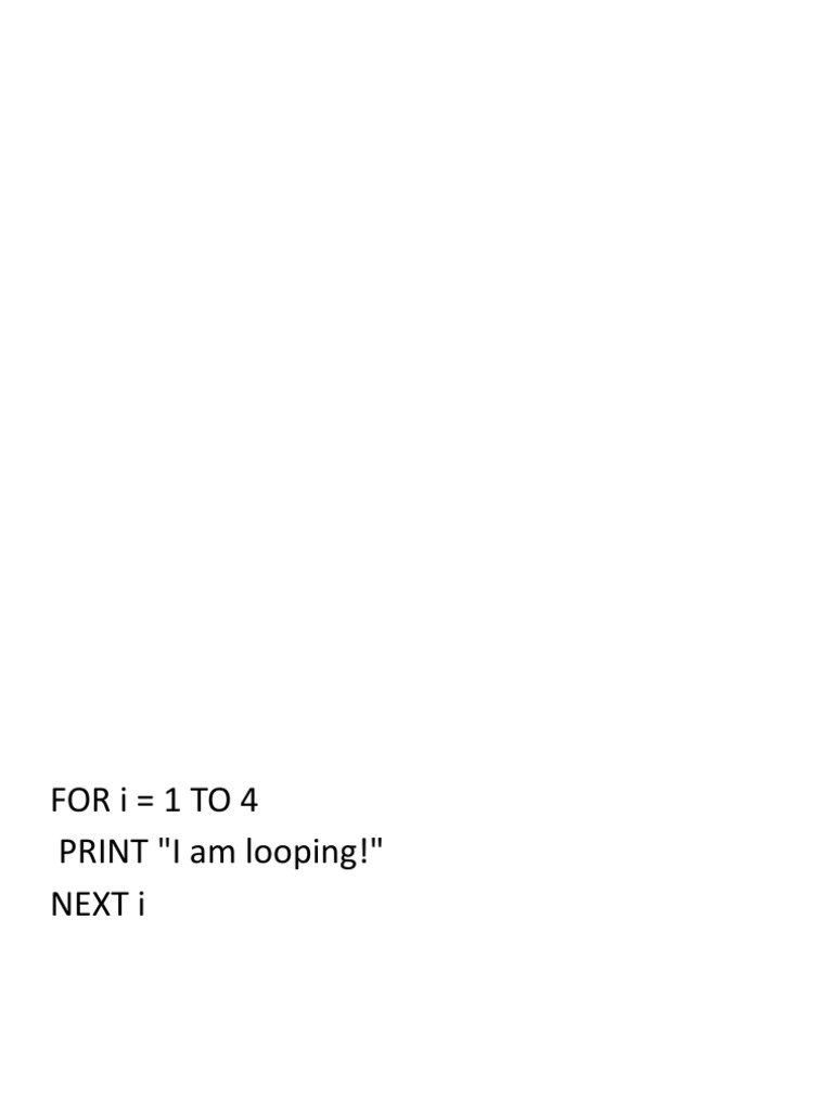 Looping Qbasic Chapter 5 | PDF