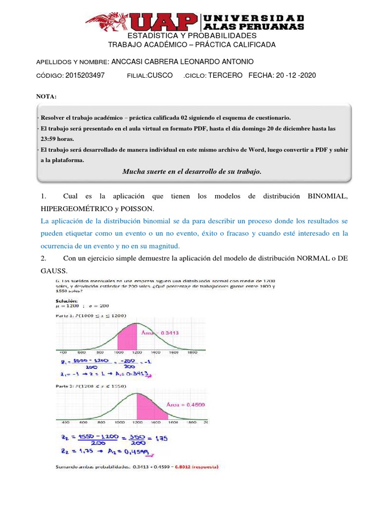 Trabajo Académico - Práctica Calificada 02 | PDF | Estadísticas | Python (lenguaje de programación)