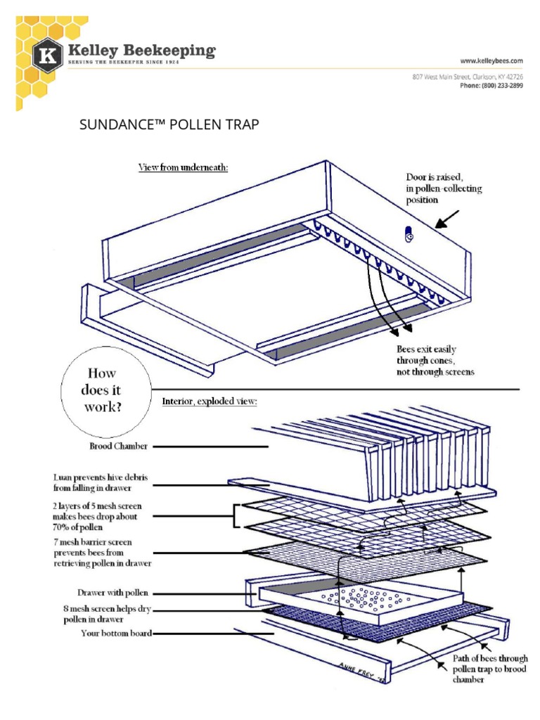 62 Sundance Pollen Trap | PDF | Bees | Beekeeping