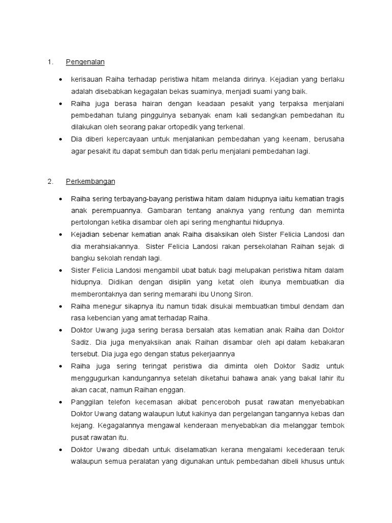 Plot Pantai Kasih | PDF