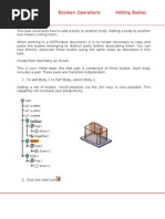 SolidWorks Boolean Operations Guide | PDF
