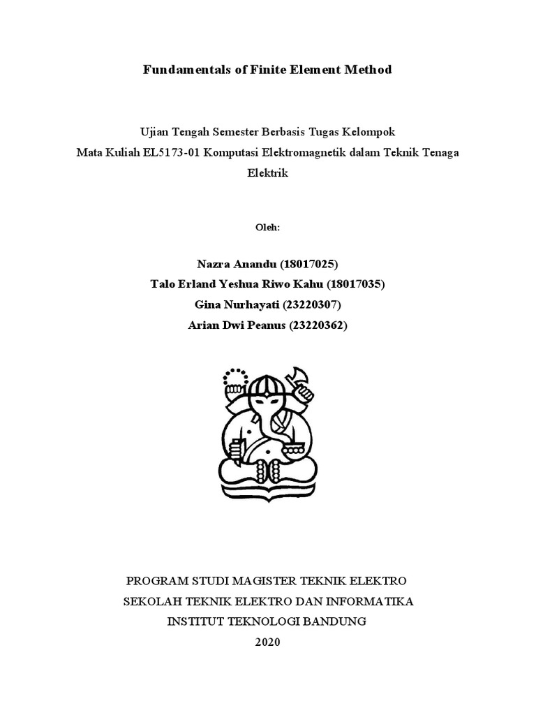 EL5173 - UTS - Kelompok 2 - Topik 2 - Fundamental of Finite Element Method (FEM) | PDF | Sains ...