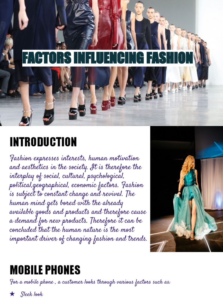 Factors Influencing Fashion | PDF | Fashion | Labour Economics