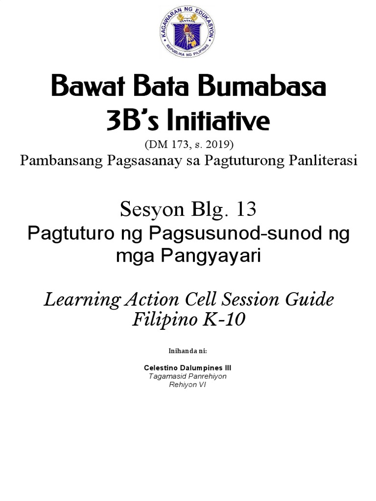 Sesyon 13 - Pagtuturo NG Pagsusunod-Sunod NG Mga Pangyayari - Watermark | PDF
