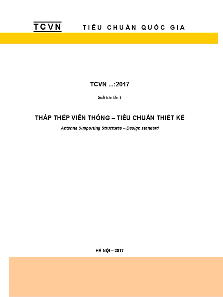 Du Thao TCVN Thap Thep Vien Thong Tieu Chuan Thiet Ke (9 Nov 2017) (Sua Sau Hoi Dong Co So) v44 ...