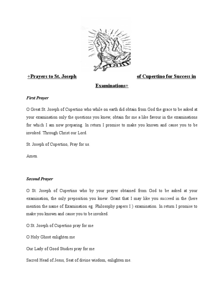 Prayers To ST Joseph Cupertino Oremus | PDF | Philosophy | Religion & Spirituality