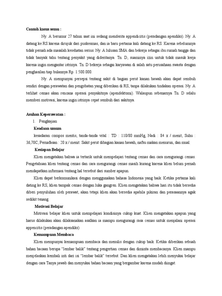 Contoh Kasus Semu | PDF