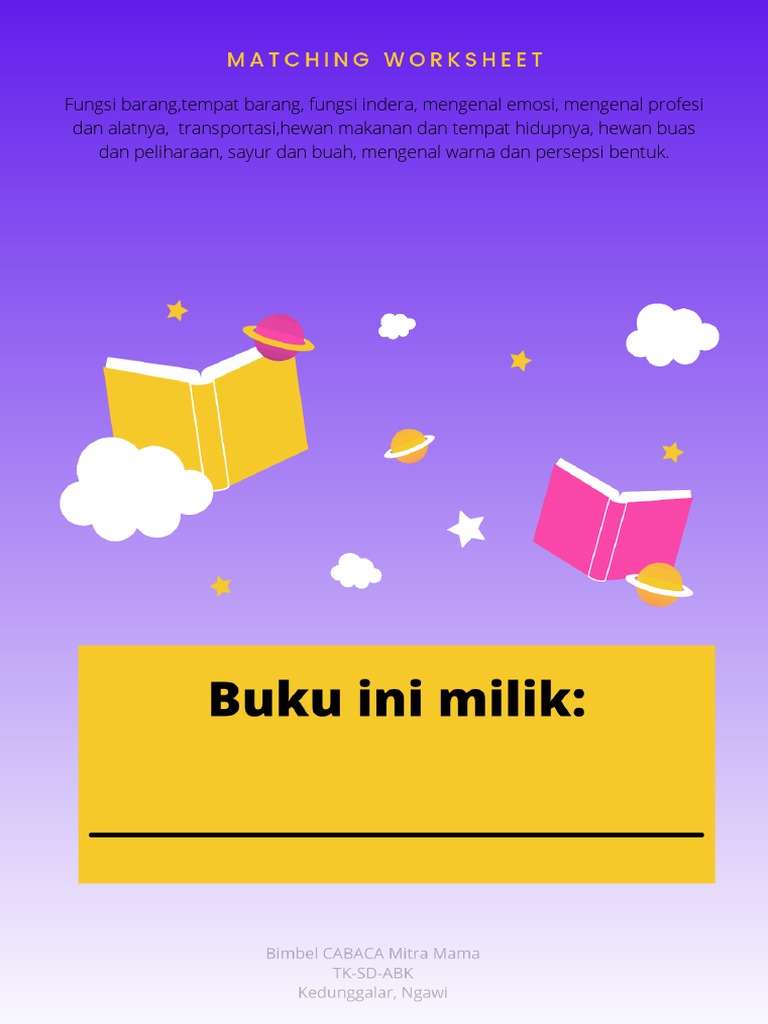 Matching Worksheet | PDF