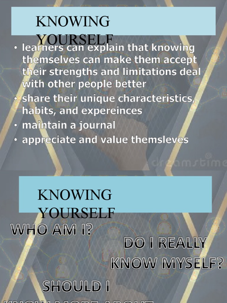 Knowing Yourself | PDF | Thought | Feeling